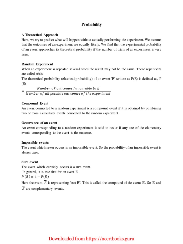Probability PDF | PDF