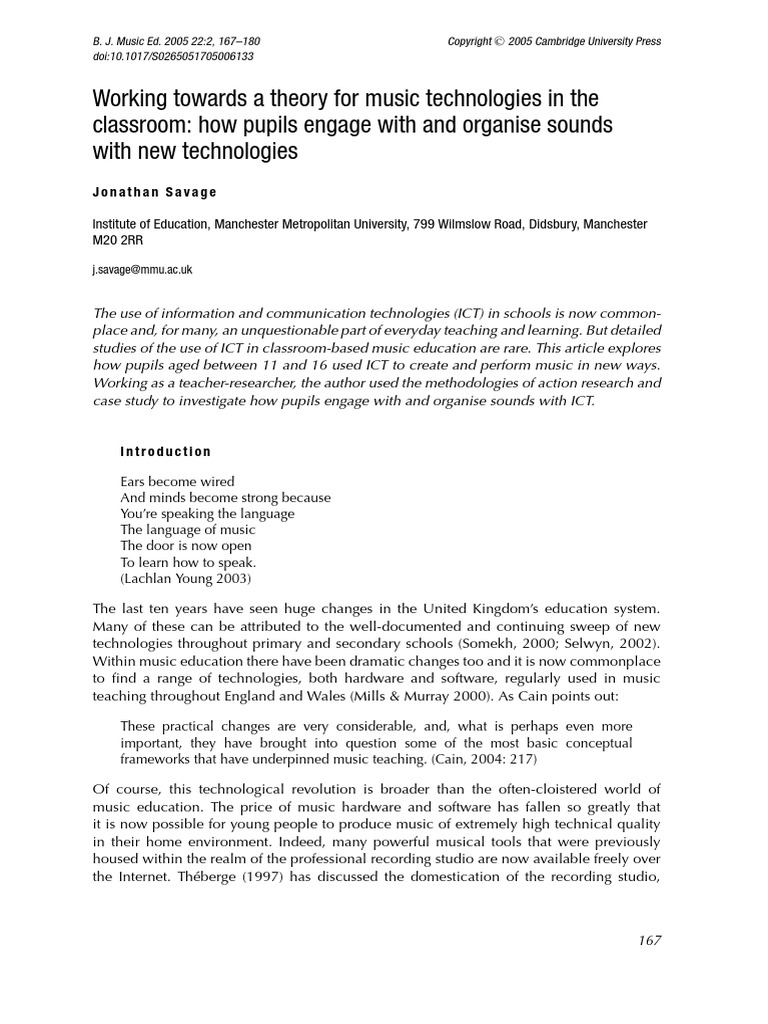 Working Towards A Theory | PDF | Educational Technology | Teachers