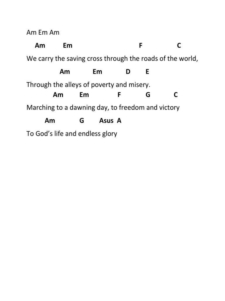 We Carry The Saving Cross | PDF