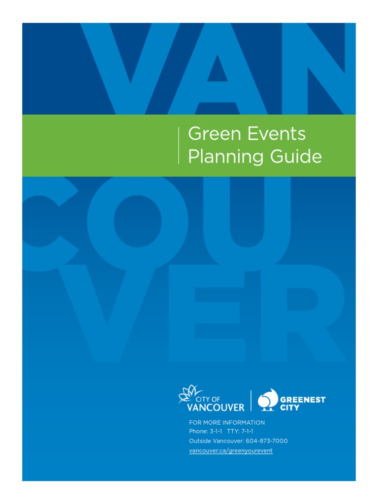 Green Events Planning Guide | PDF | Recycling | Reuse