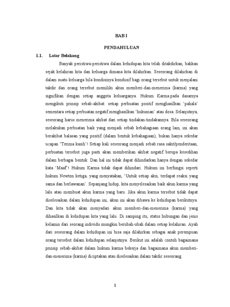 Memahami Hukum Karma dalam Agama Buddha | PDF | Filsafat | Pengembangan ...