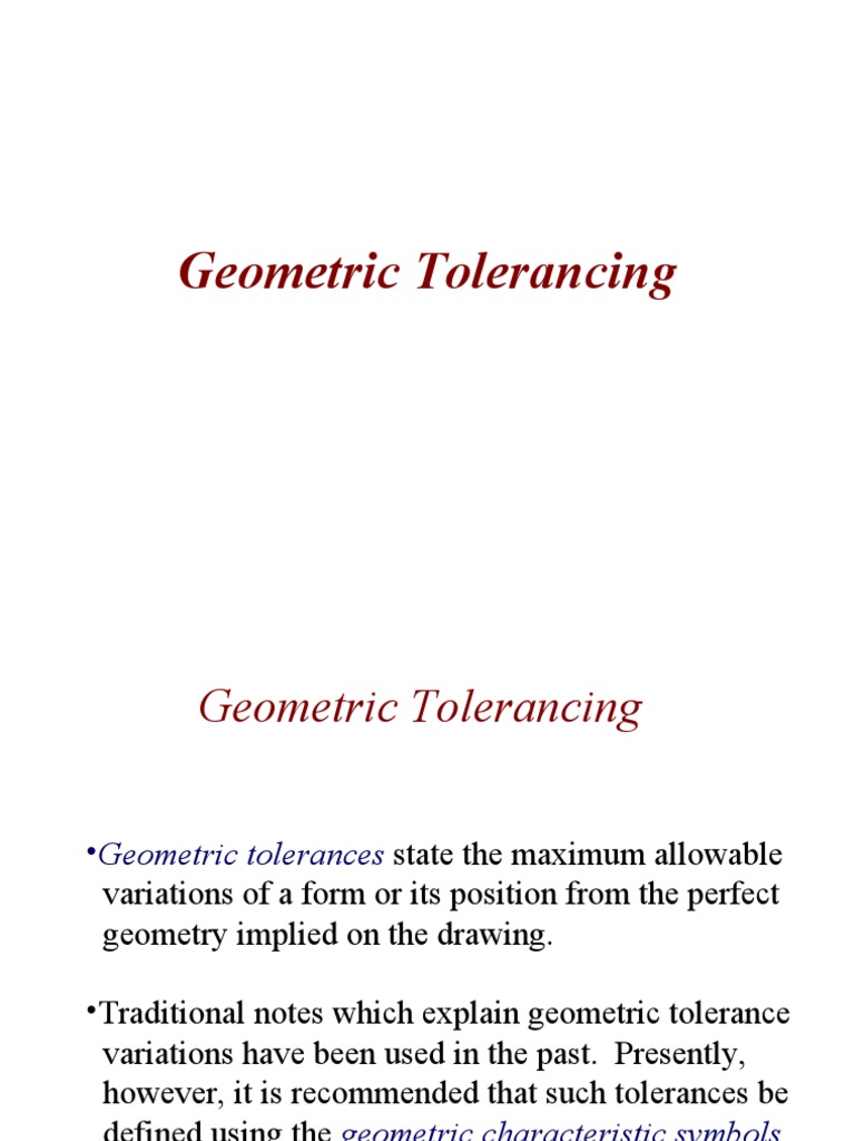Positional Tolerancing Pres | PDF | Engineering Tolerance | Screw