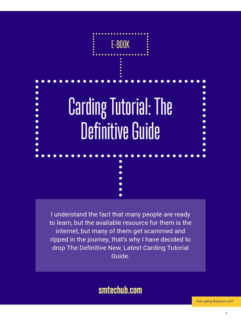 Ultimate Carding Tutorial PDF in 2020 PDF | PDF | Visa Inc. | Computer ...