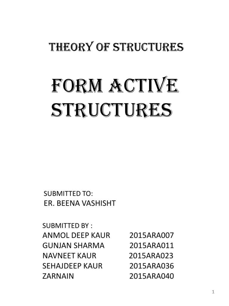 Form Active Structures | PDF | Truss | Civil Engineering