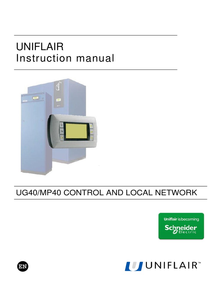 Uniflair Instruction Manual: Ug40/Mp40 Control and Local Network | PDF ...