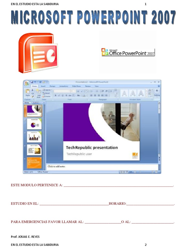 Modulo Power Point 2007 Pdf Microsoft Powerpoint Software