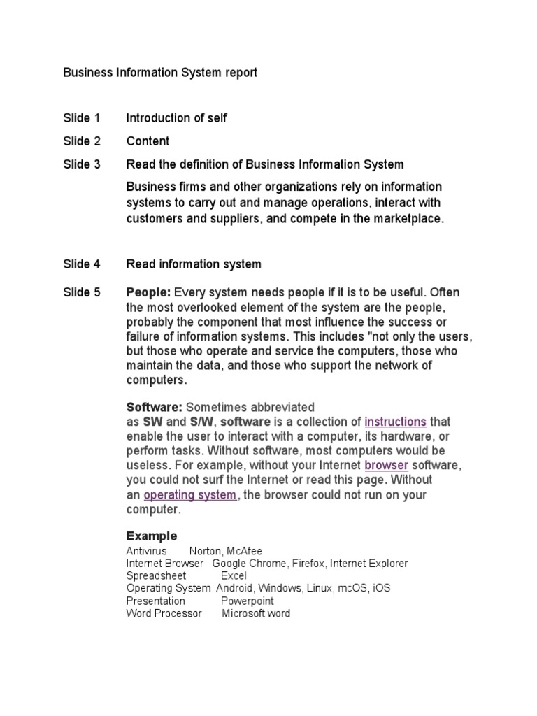 BIS report overview under 40 chars | PDF | Information System | Computing