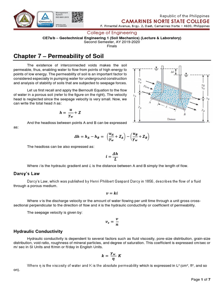 Soil Permeability in Geotechnical Engineering | PDF | Chemical ...