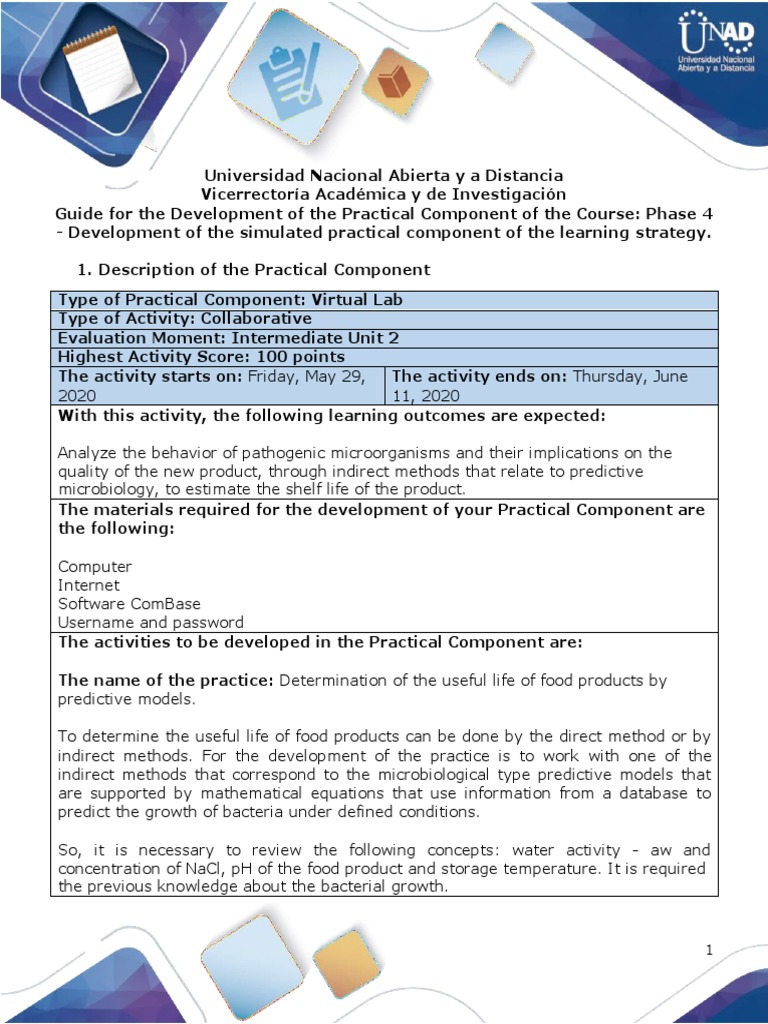 Guide For The Development of The Practical Component - Unit 2 - Phase 4 - Development of The ...