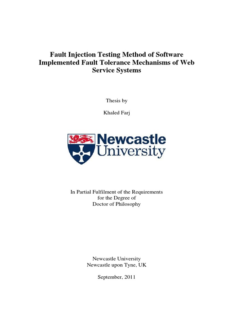 Fault Injection Testing Method of Software Implemented Fault Tolerance ...