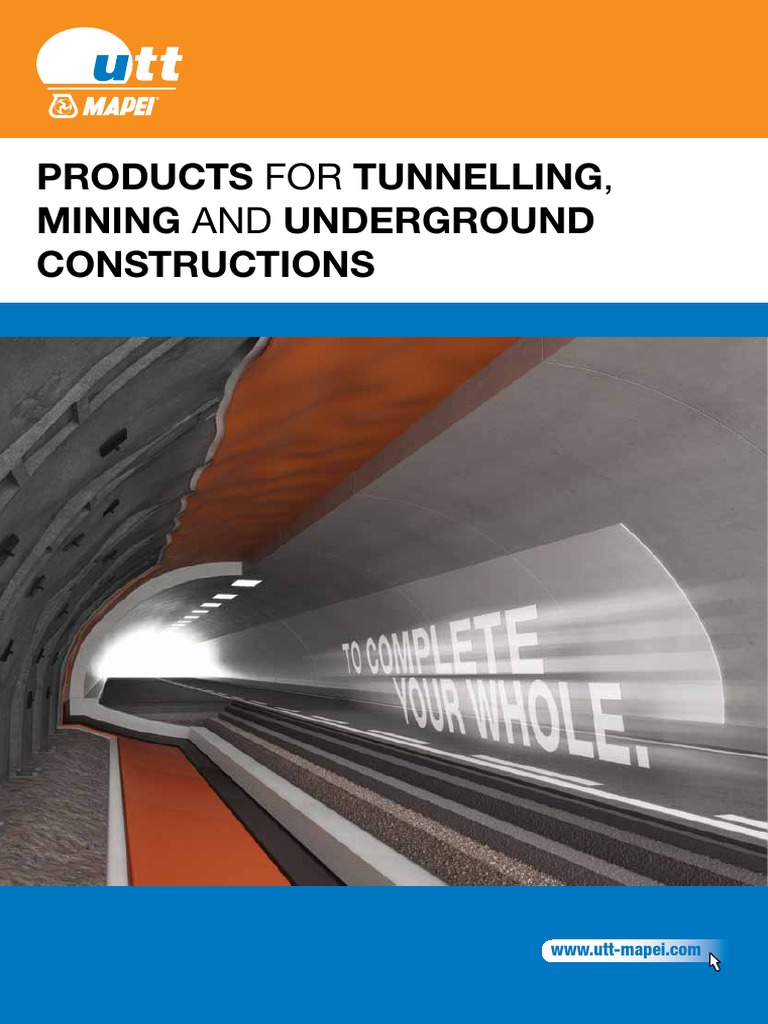 Mapei Solutions for Underground Construction | PDF | Concrete | Mortar ...