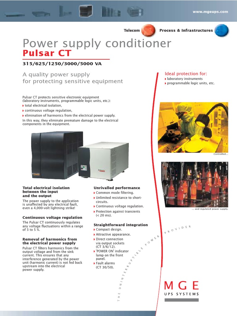 Power Supply Conditioner: Pulsar CT | PDF | Power Supply | Ac Power ...