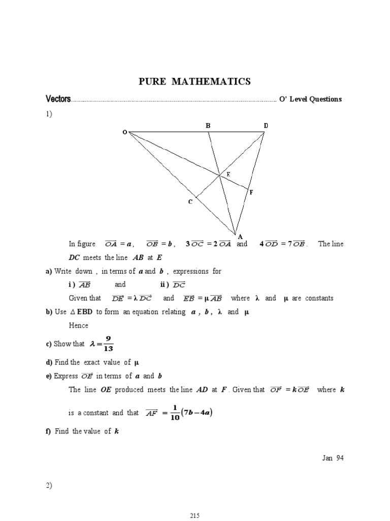 21 Vectors 1+++ | PDF | Classical Geometry | Euclidean Geometry