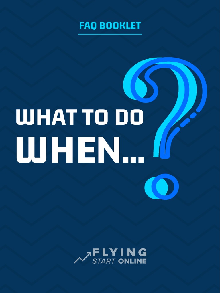 Faq Booklet: What To Do | PDF | Pay Pal | Value Added Tax