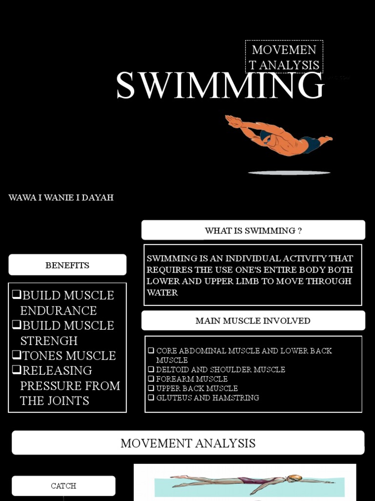 Swimming: Movemen T Analysis | PDF | Anatomical Terms Of Motion | Human Leg