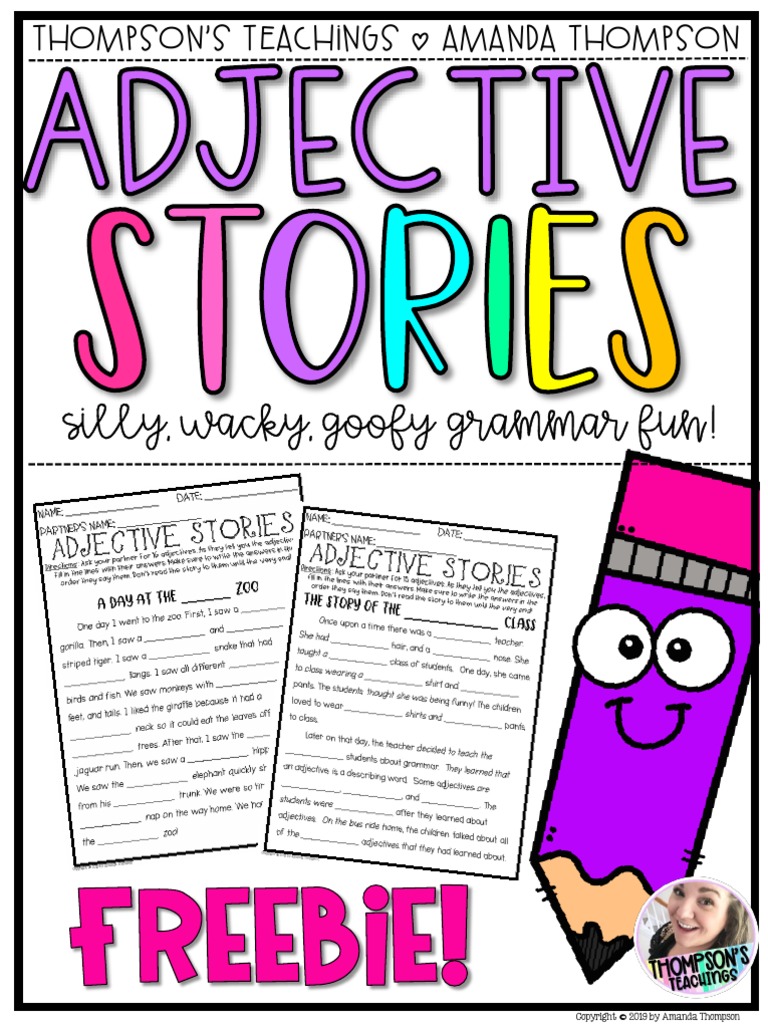 Adjectives Stories FREEBIE | PDF | Language Arts & Discipline