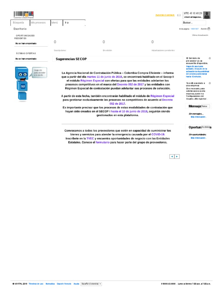 Inicio Secop Ii Pdf Tecnologías De La Información Ciberespacio
