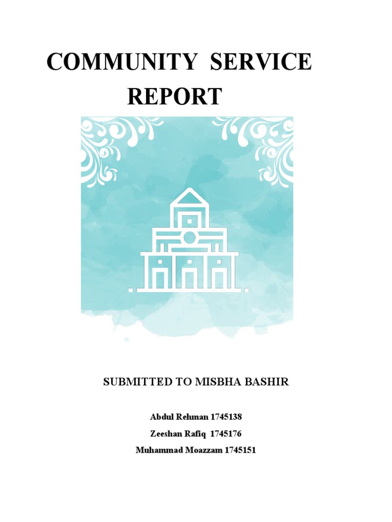COMMUNITY SERVICE Cover Page | PDF