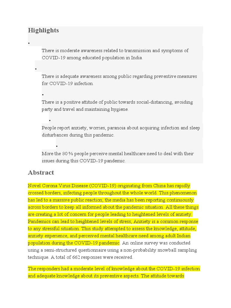 Essay On Covid 19 | PDF | Influenza | World Health Organization