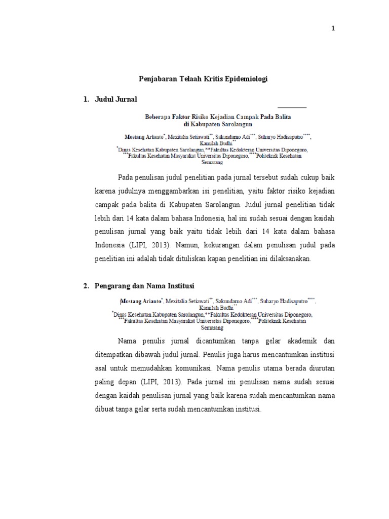 Faktor-Faktor Risiko Kejadian Campak pada Balita di Kabupaten ...