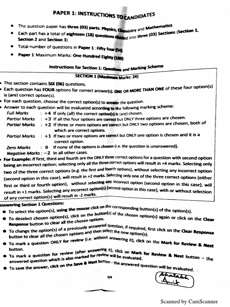 Question Paper 1 | PDF