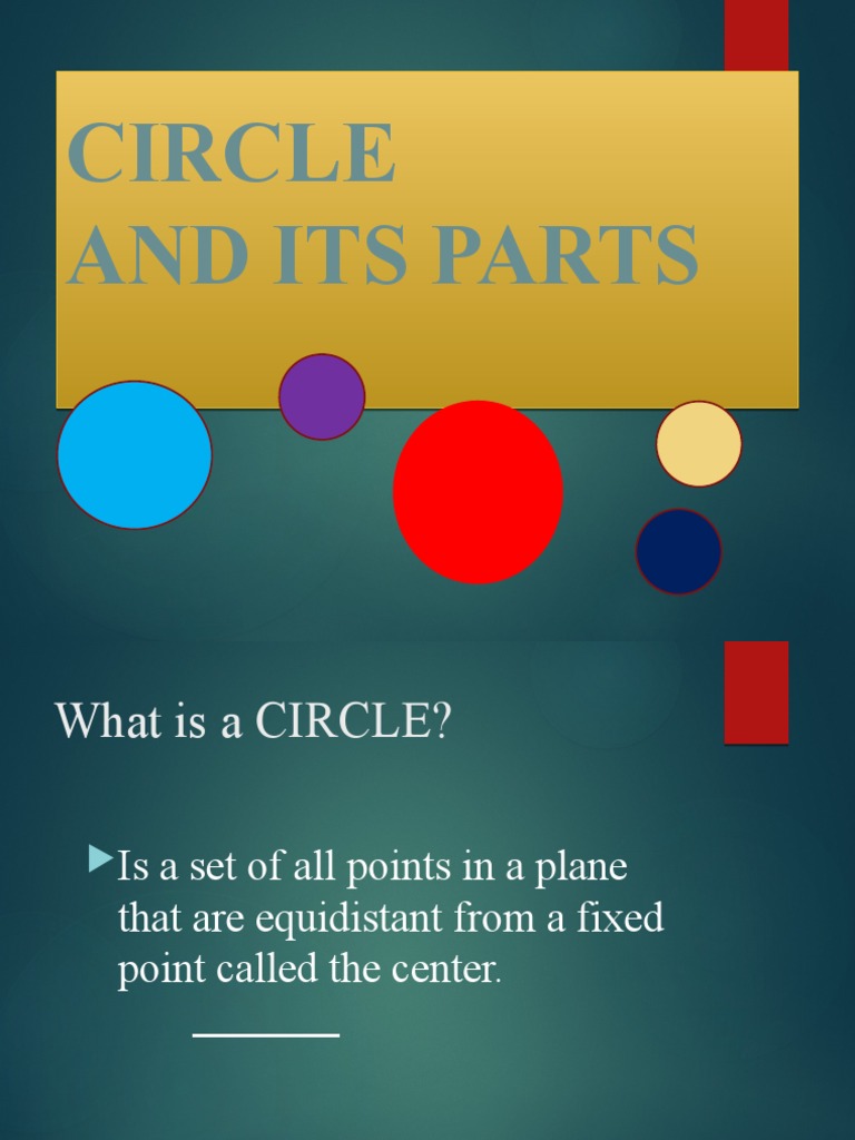 CIRCLES (Parts) | PDF | Circle | Radius