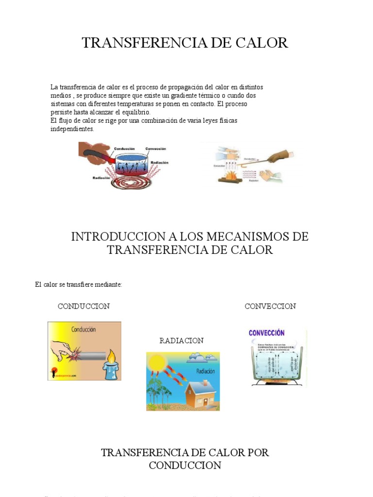 Transferencia de Calor Introduccion | PDF