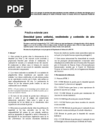 Astm C 138 | PDF | Hormigón | Densidad