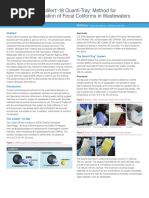 Colilert - 18 E-Coli Detection Manual | PDF | Microbiology | Bacteria