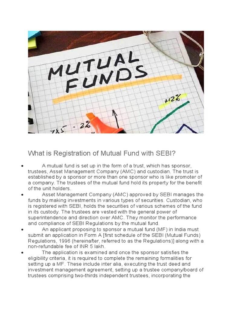 Mutual Fund Registration | PDF | Mutual Funds | Trustee