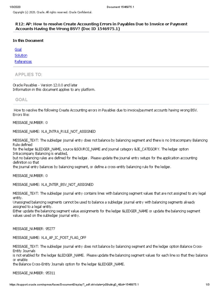 Document 1546975.1 | PDF | Accounts Payable | Business