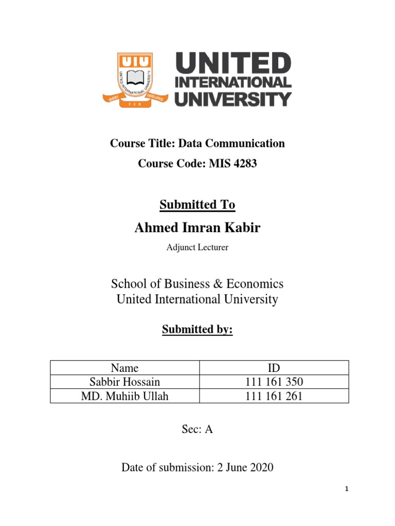 Data Communication System | PDF | Ip Address | Computer Network