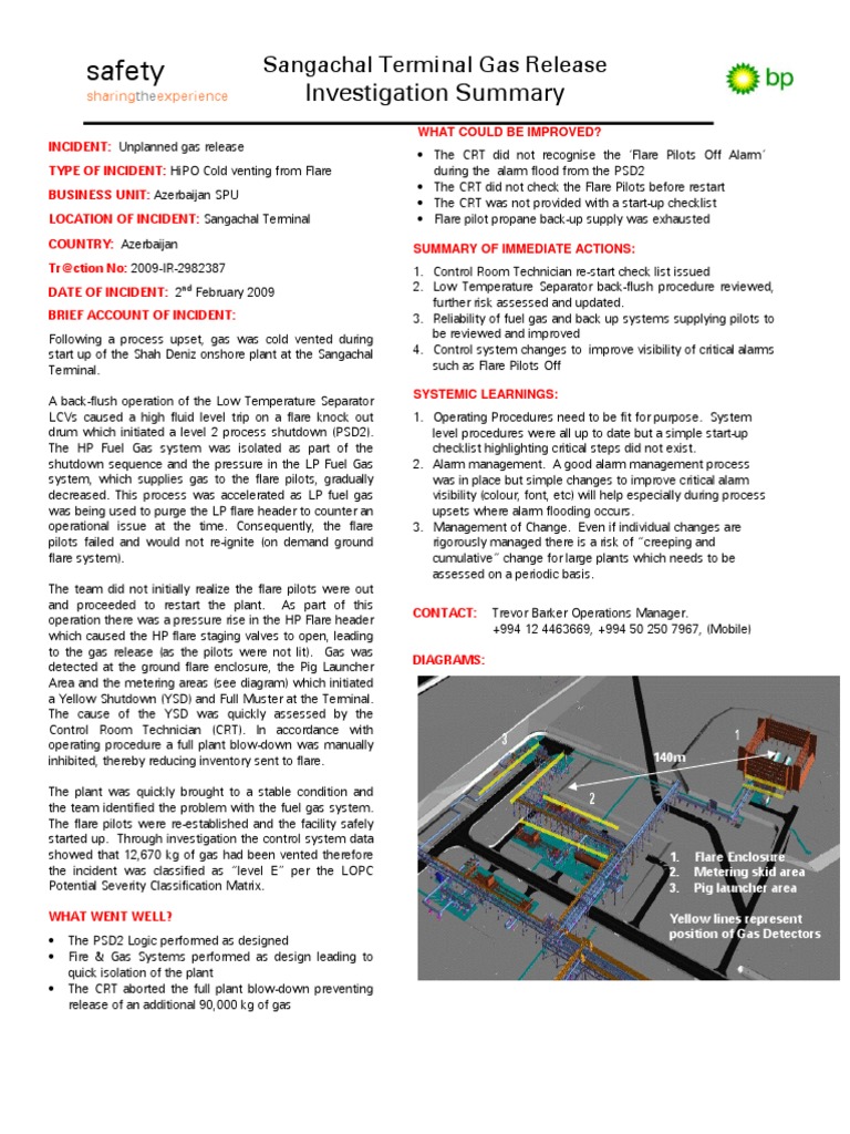 Cold Venting From Flare AGT | PDF | Gases | Energy And Resource