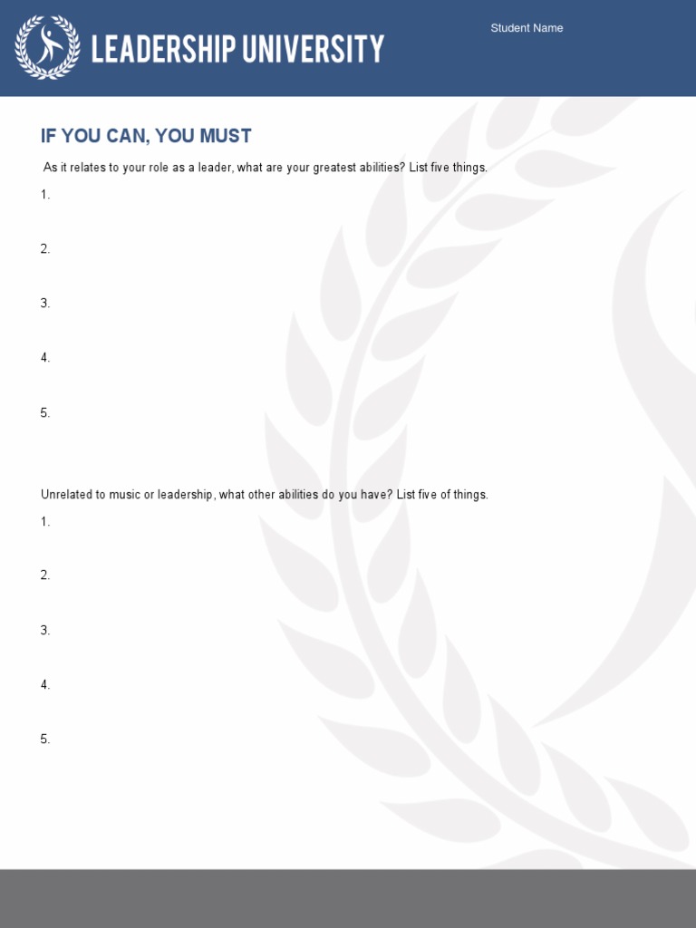 Leadership Abilities and Responsibilities Guide | PDF | Leadership ...