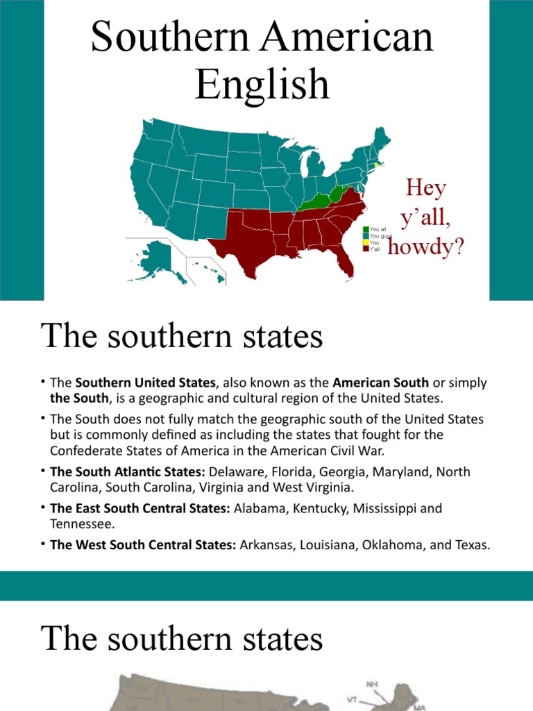 Southern American English (Presentation) | PDF