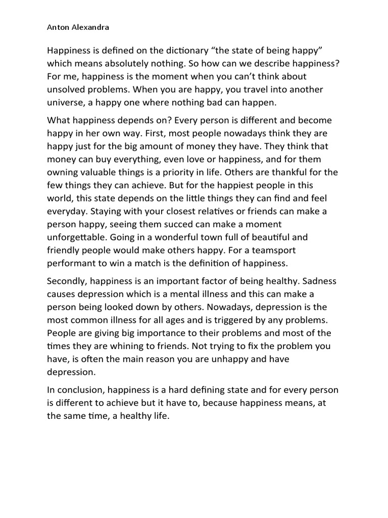 Happiness | PDF