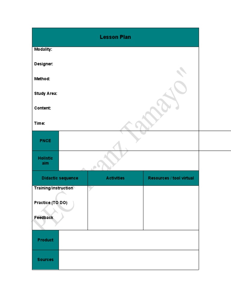 Lesson Plan: Modality | PDF