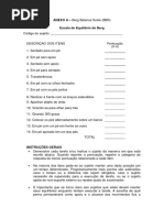 TESTE DE APOIO UNIPODAL | PDF