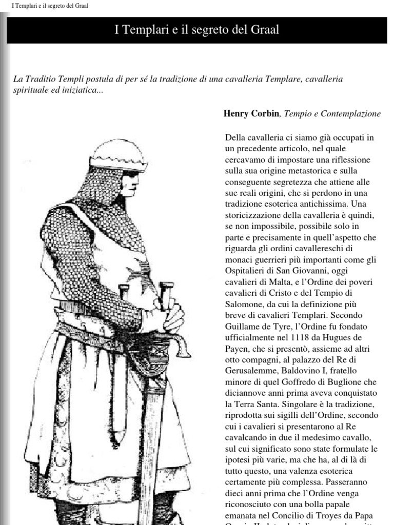 I Templari e Il Segreto Del Graal | PDF