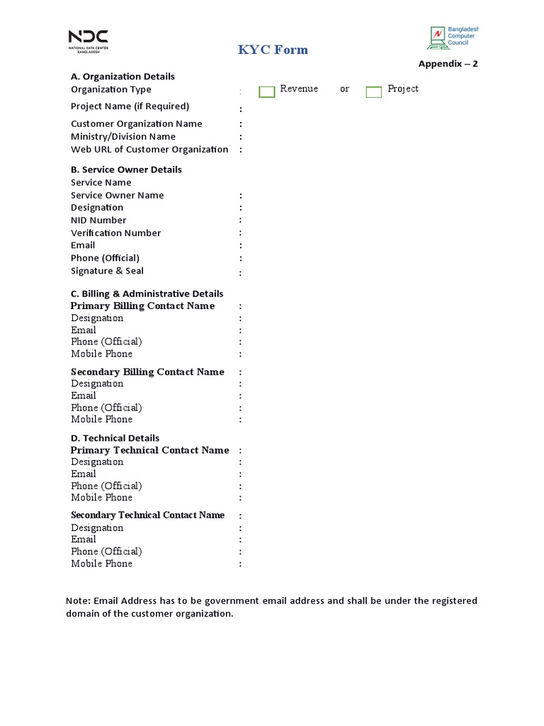 KYC Form for Organizations | PDF | Business | Finance & Money Management