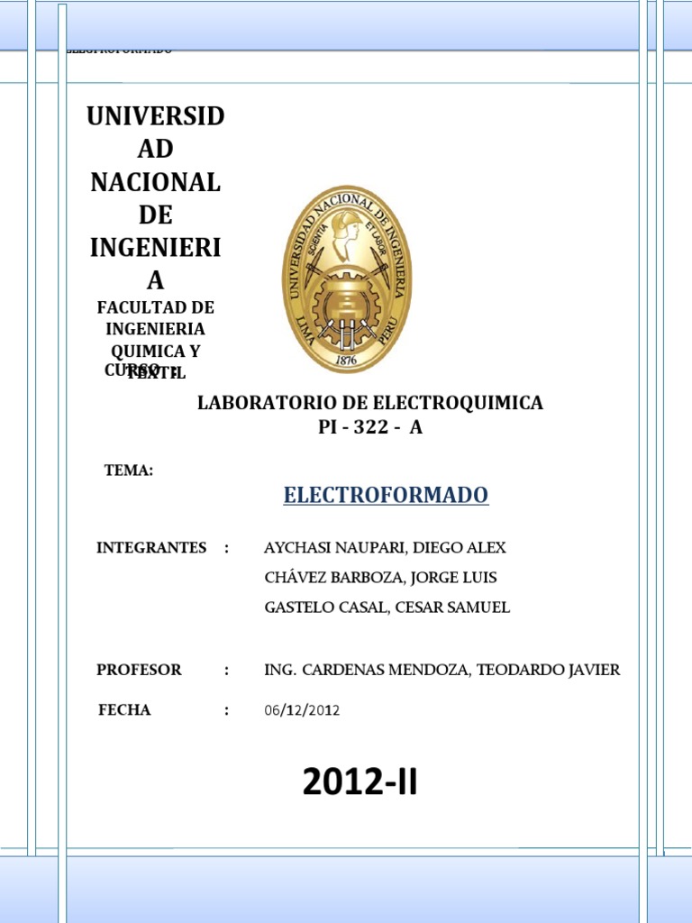 ELECTROFORMADO | PDF | Rieles | Cobre