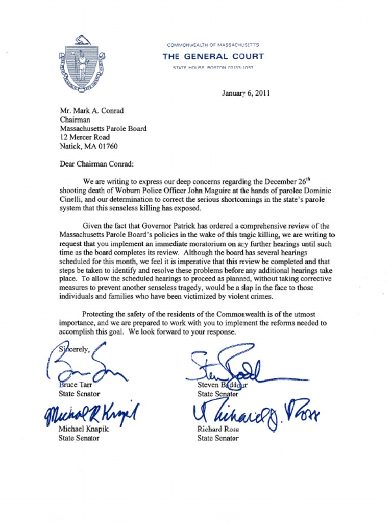 Parole Board Letter | PDF