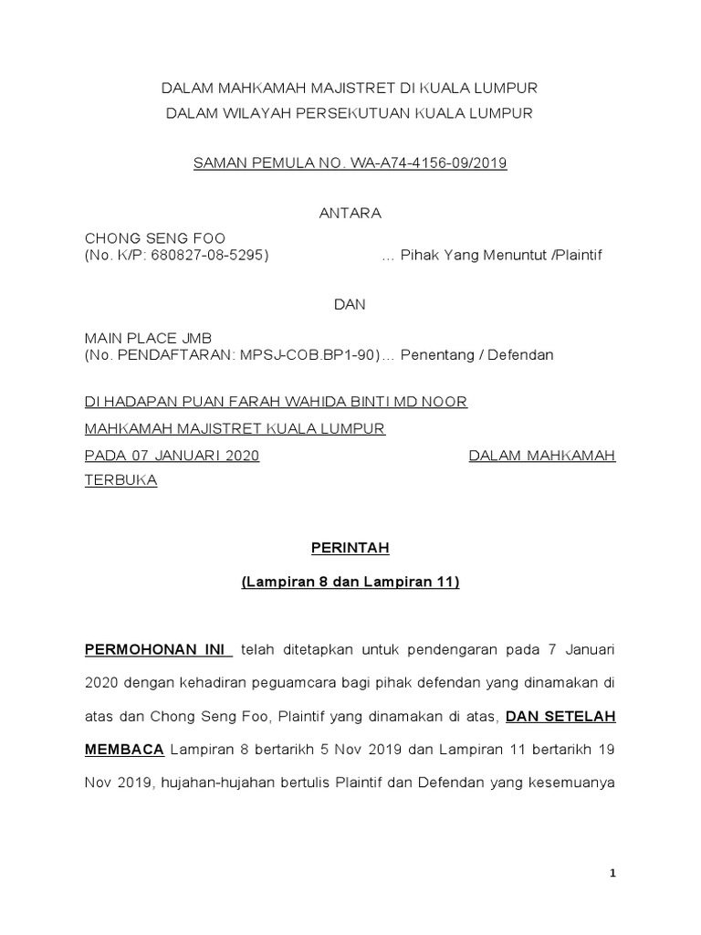 Deraf Perintah 712020 | PDF