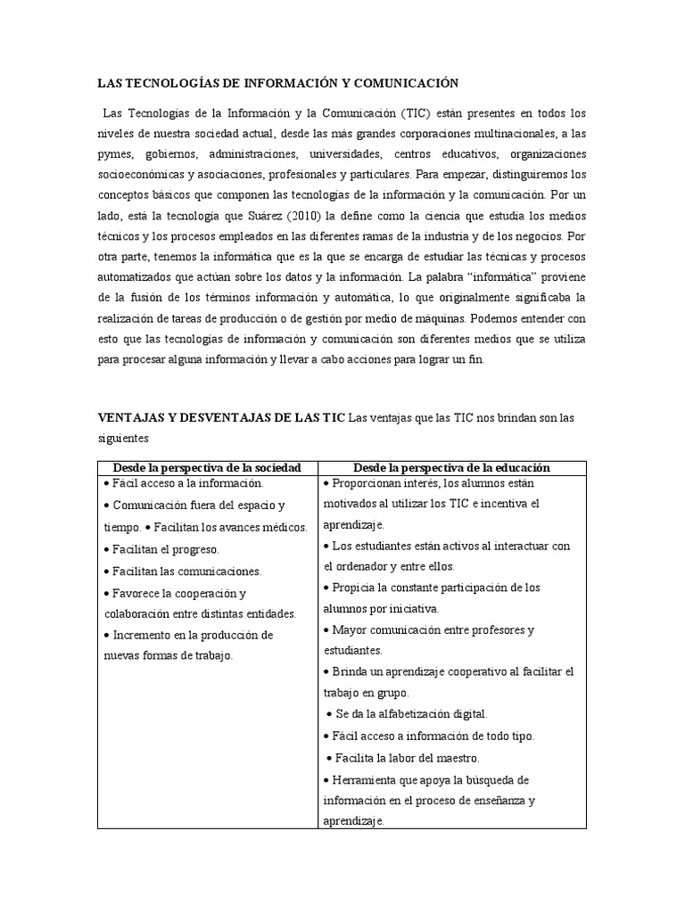 Las Tic En Inicial Pdf Tecnología De Información Y Comunicaciones