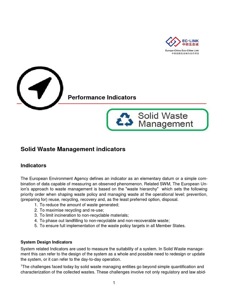 Waste Management Indicator | Download Free PDF | Waste Management ...