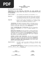 Board Resolution | PDF