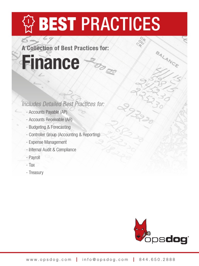 Finance: Best Practices | PDF | Accounts Payable | Business