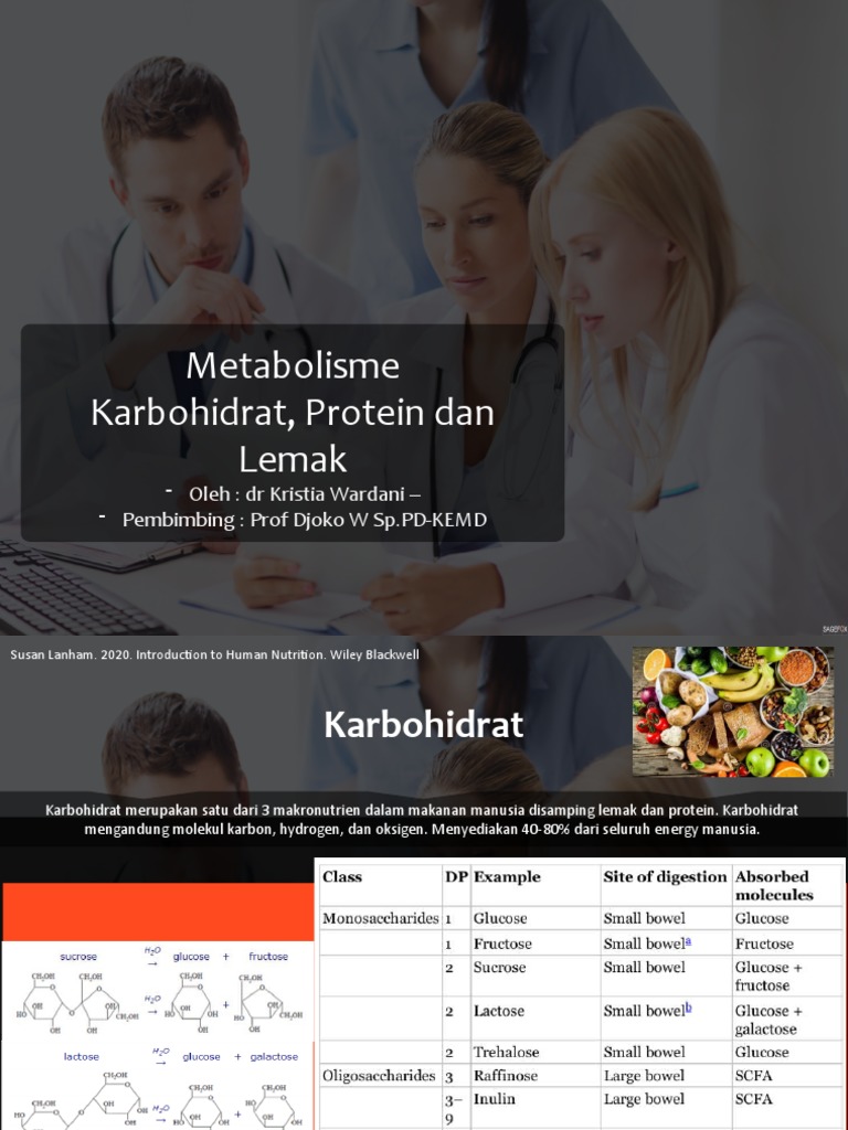 Metabolisme Carbohydrate-Protein-Lemak | PDF | Lipid | Metabolism