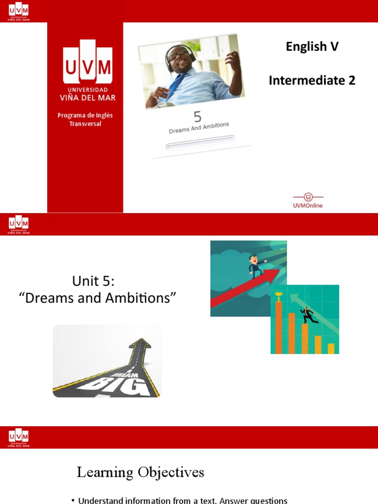 Unit 5 Dreams And Ambitions Download Free Pdf Semantics Cognitive