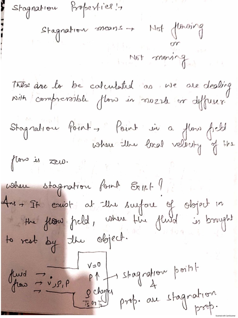 Stagnation Properties and Sonic Properties | PDF